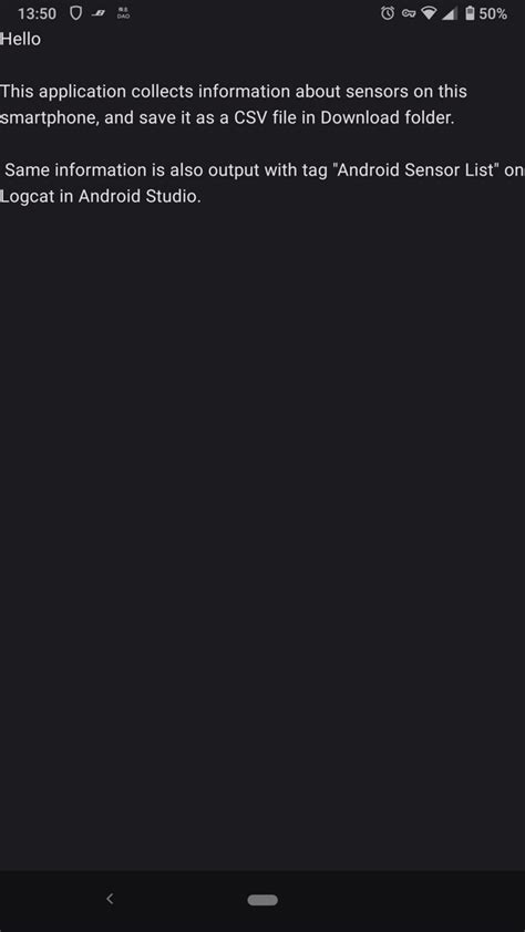 Android Sensor List Android端末に搭載されたセンサー仕様をcsvファイルに出力するアプリ Technically Impossible