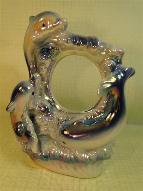 Фарфорова фоторамка дельфіни — ціна 125 грн у каталозі Статуетки Купити товари для дому та