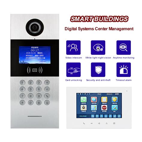 Tcpip Wire Video Intercom System Door Phones For Multi Apartment