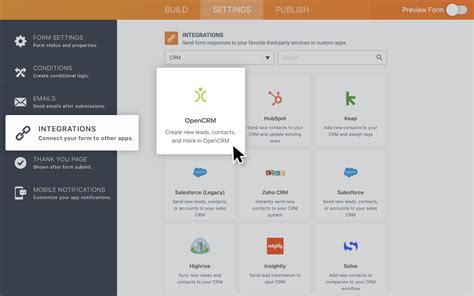 Jotform Opencrm Integration Log In And Integrate Opencrm With Jotform