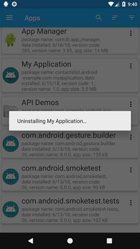 Android How Do Launcher Apps Uninstall Apps In The Background Stack Overflow