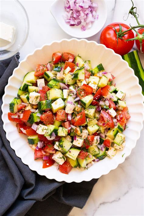 Cucumber Tomato Feta Salad
