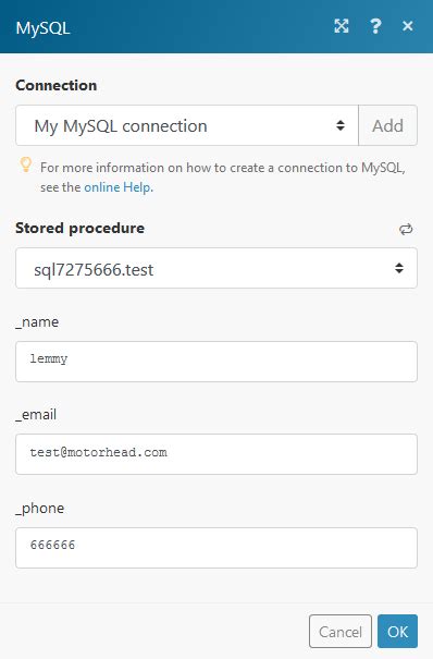 Mysql Action Flow