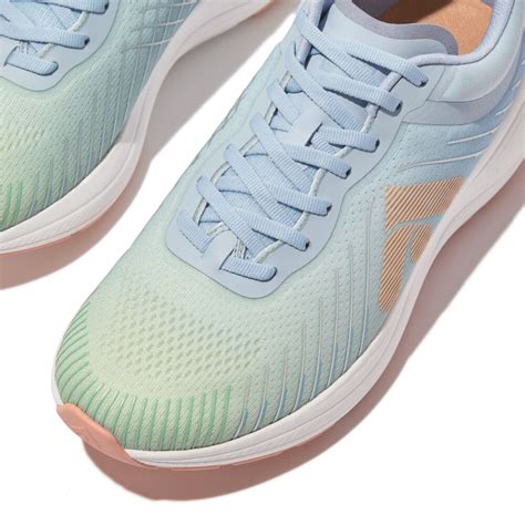 Ffrunner Ombre Edition Mesh Running Trainers Skywash Blue Sagebrush Blushy Hf3 B13 Fitflop