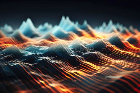 Abstract Statistic Waveforms Wallpaper Background Presenting Of