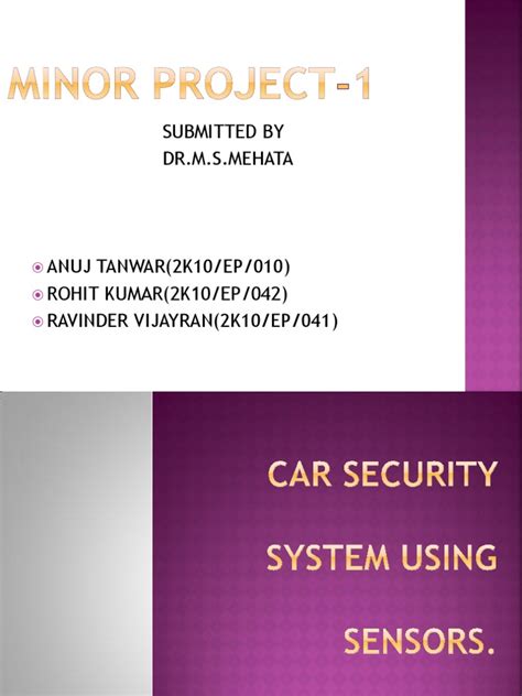 Home Security System Using Sensor Pdf Electronics Electronic Engineering