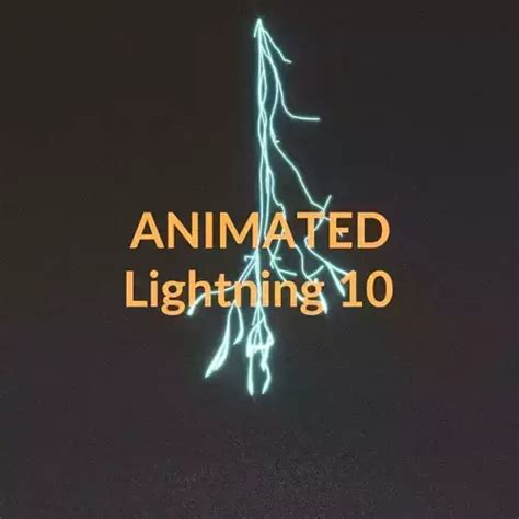 3d Model Animated Lightning V10 Vr Ar Low Poly Cgtrader