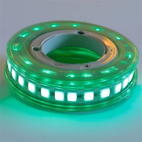 Green Led Strip Lights On A Roll Stock Illustration Illustration Of