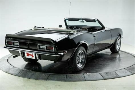 1968 Chevrolet Camaro 350 V8 3 Speed Auto Convertible Tuxedo Black