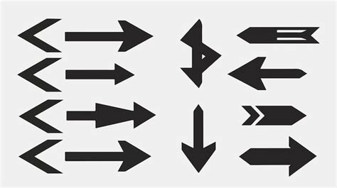 Sleek Black Arrow Cursor Pointing Indicator With Direction Premium AI Generated Vector