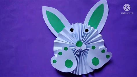 Түрлі түсті қағаздан қоян жасау Youtube