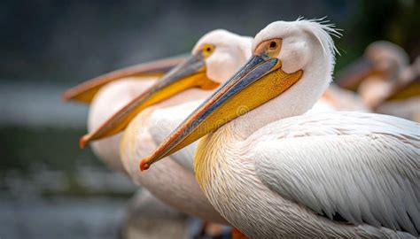 Pelicans Are Magnificent And Distinctive Water Birds Known For Their