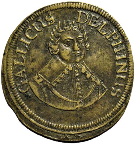 Rechenpfennig Louis Le Grand Dauphin Gallicus Delphinus