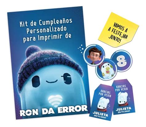 Kit Ron Da Error Imprimible Personalizado Rons Gone Wrong Mercadolibre