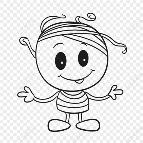 짧은 머리 색칠 페이지 벡터 개요 스케치 드로잉을 가진 귀여운 소녀웃다만화 Png 일러스트 무료 다운로드 Lovepik