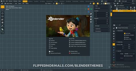Blender Themes 0001 Flippednormals