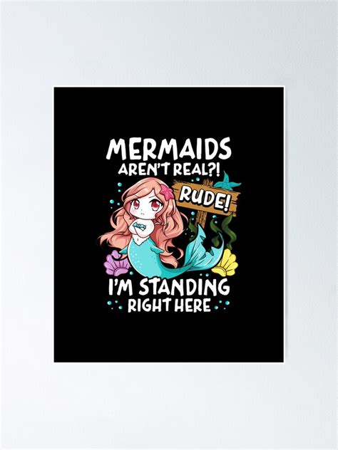 Mermaids Arent Real Mermaid Funny Quotes Humor Sayings T Pullover