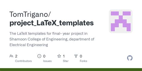 Github Tomtrigano Project Latex Templates The Latex Templates For Final Year Project In
