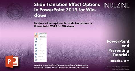 Slide Transition Effect Options In PowerPoint For Windows