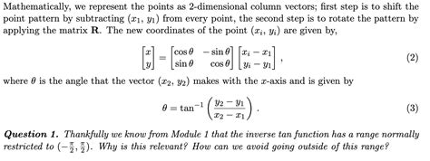 solved in this context the rotation matrix