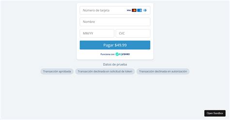 Kushkijs React Example Auth And Capture Codesandbox