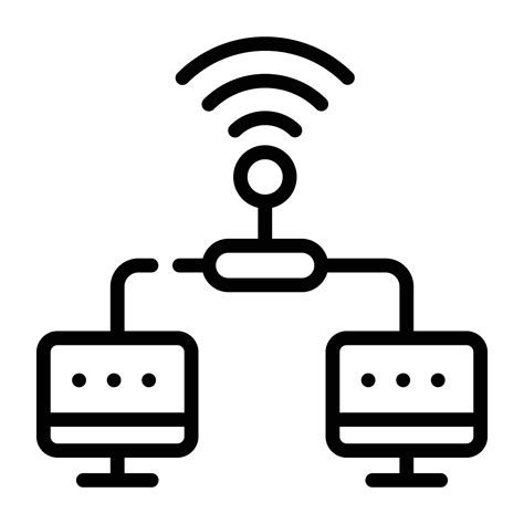 An Outline Icon Design Of Computing 12233101 Vector Art At Vecteezy