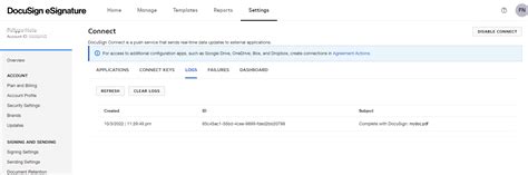 docusign webhooks ngrok documentation