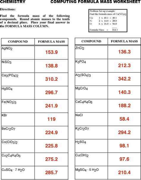 Computing Formula Mass Worksheet Division Worksheets Area And — Db