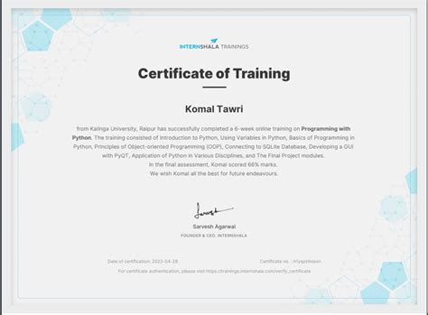 Komal Tawri On Linkedin Python Programming Trainingcertificate Careerdevelopment Codingjourney