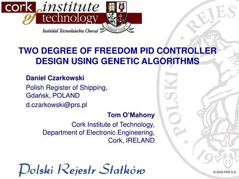 ppt two degree of freedom pid controller design using genetic