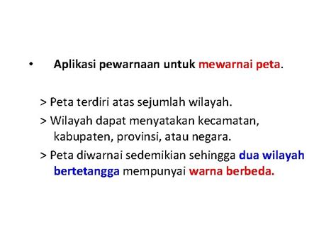 Pewarnaan Graf PEWARNAAN GRAF Sebuah Pewarnaan Dari Graph