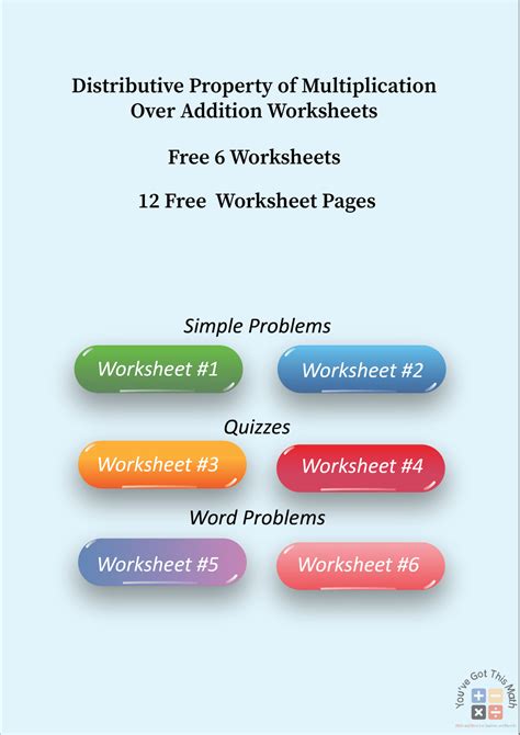 Distributive Property Of Multiplication And Division Definition Worksheets Library