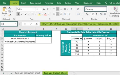 Two Variable Data Table In Excel Examples How To Create