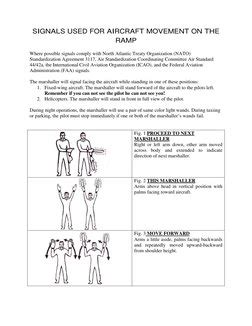 Aircraft Marshalling Signals Guide Pdf Hand Arm