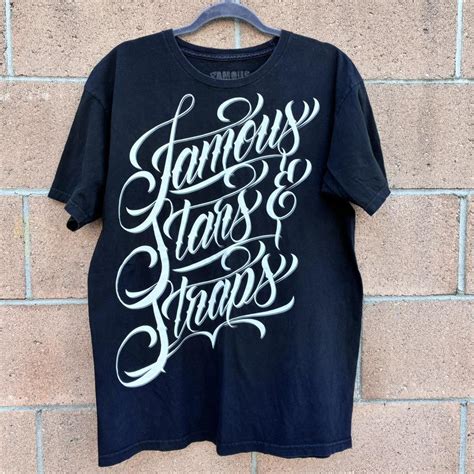 2000s Famous Stars And Straps Skate Tee Size Large Depop