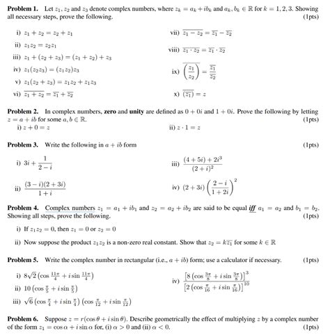 Solved Problem 1 Let Z1 Z2 And 23 Denote Complex Numbers
