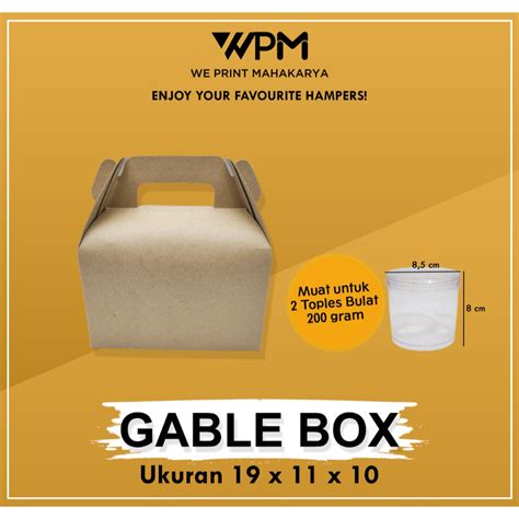 Jual Gable Box Kraft Gabblebox Mug Gable Box Double Toples Gabble