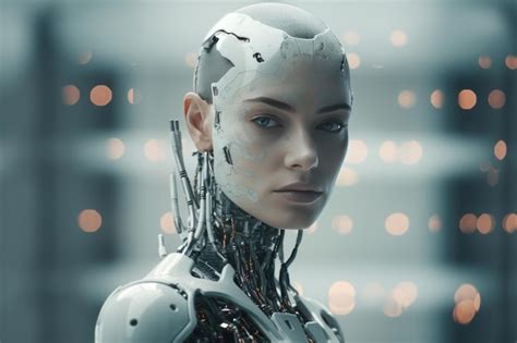 premium ai image unveiling the future the merging of humanoid with