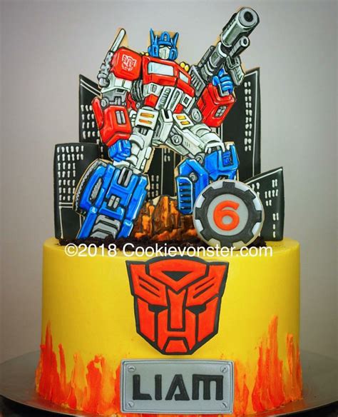 Transformer Cake Transformers Birthday Cake Transformers Cake Transformer Birthday