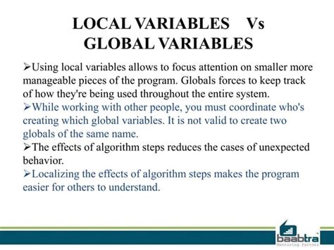 Scope Of Variables Ppt