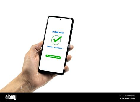 online payment concepts smartphone with payment successful