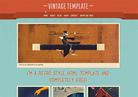 Free Vintage Responsive Html5 Template Creative Beacon