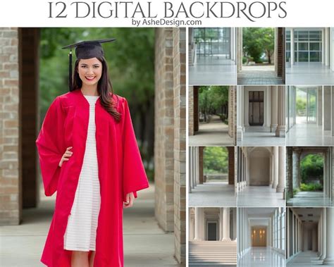 12 Architectural Glow Digital Photography Backdrops Photoshop Overlays