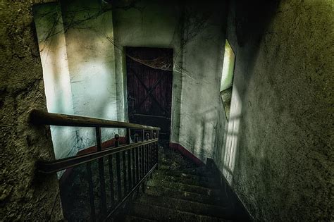 계단 공포 어두운 무서운 어둠 신비로운 신비한 기묘한 공상 범죄 우울한 Pikist