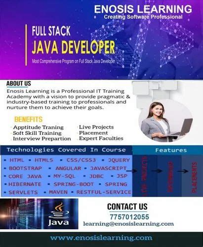 fullstack course and fullstack java course by enosis learning pune