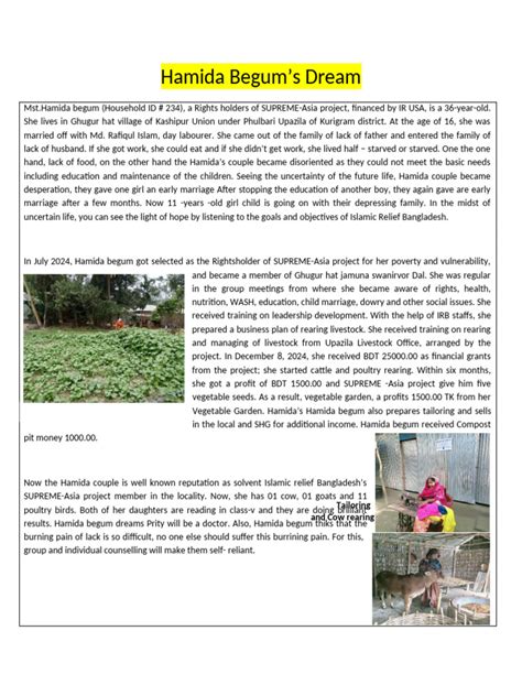 Case Study Of Hamida Begum Pdf