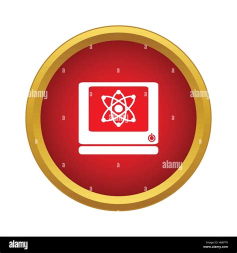 computer monitor icon simple style stock vector image and art alamy
