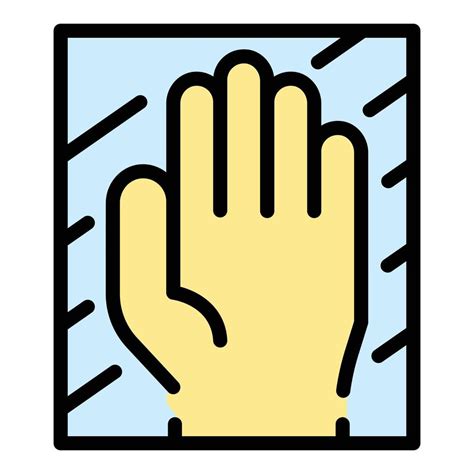 Hand Authentication Icon Color Outline Vector 19192263 Vector Art At Vecteezy