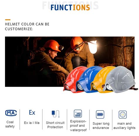 Integrated Mining Helmet Lamp Coal Mine Safety Equipment