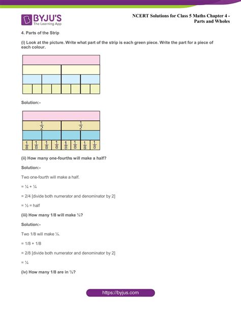 Ncert Solutions Class 5 Maths Chapter 4 Parts And Wholes Byjus
